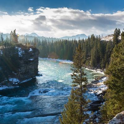 River alberta canada mountains-Scenery High Qu.. - KDE Store