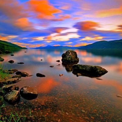 Beautiful Sunset Reflection-HD Scenery Wallpap.. Beautiful_S - KDE Store