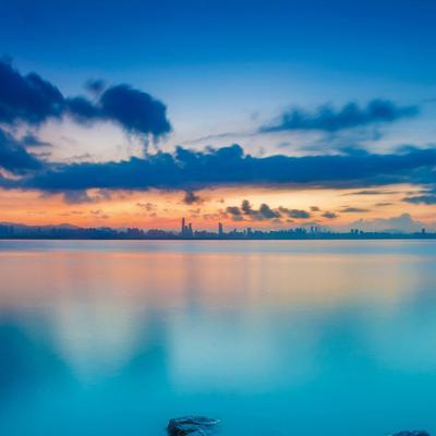 sunset waters-HD Widescreen Wallpaper - KDE Store