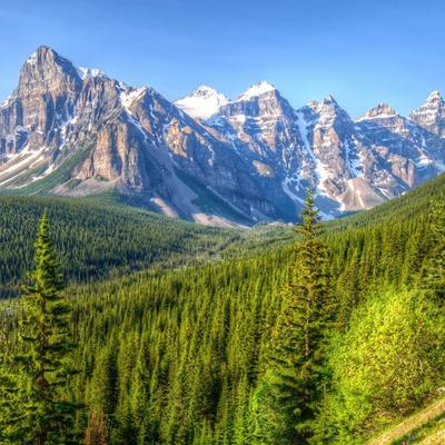 mountains sky grass trees-Landscape HD Wallpap.. - KDE Store