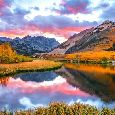 Landscape Lake Autumn Mountains Nature Bing 4K - KDE Store