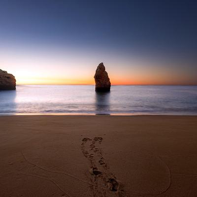Sunset Rock Sand Beaches Carvoeiro Portugal 5K - KDE Store