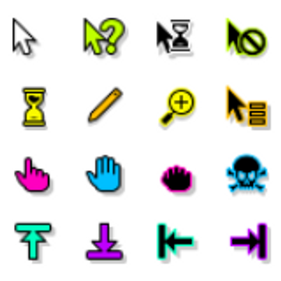 Hackneyed High Contrast Static Cursors - KDE Store