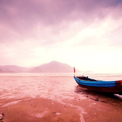 Beach wooden boat sunset 2019 Nature Scenery P.. - KDE Store