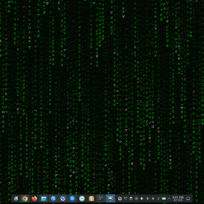 Matrix Code Rainfall Background - KDE Store