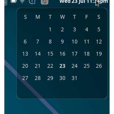 AxisClock - A Modern and Sleek Clock for the Xfce Panel - KDE Store