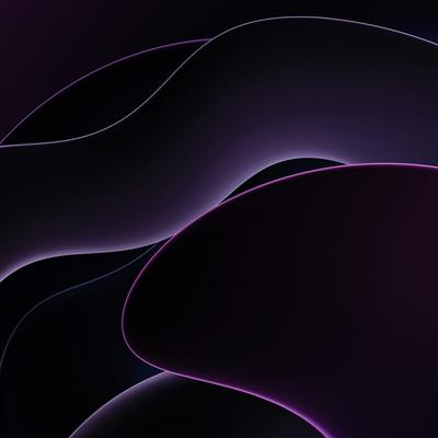 Curve Wave Dark Purple Abstract Design 5K - KDE Store