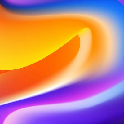 Purple Gold Abstract Curve Colorful Design 5K - KDE Store