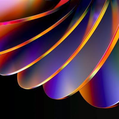 Glass Lens Abstract Geometric 3D Render 5K - KDE Store