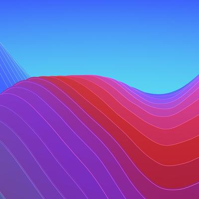 Abstract waves colorful 4k design - KDE Store