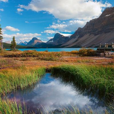 Emerald lake mountains-Nature Scenery Wallpape.. - KDE Store