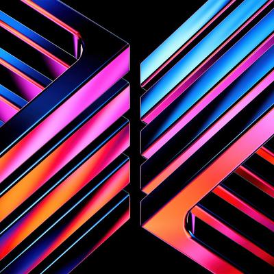 Colorful 3D Futuristic Neon Abstract Art 5K - KDE Store