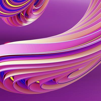 Colorful Ribbon Lines Abstract Art Background .. - KDE Store