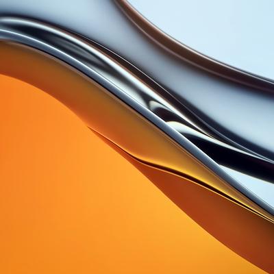 Huawei Orange Curve Abstract Background 5K - KDE Store