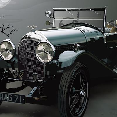 vintage car-Abstract art design wallpaper - KDE Store