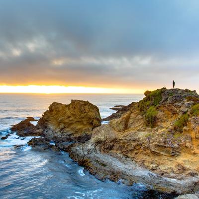 Sea coast rock sunrise nature landscape - KDE Store