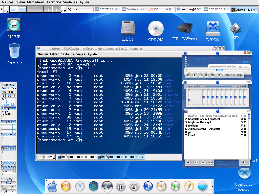 KDE3 (OSX) desktop - KDE Store