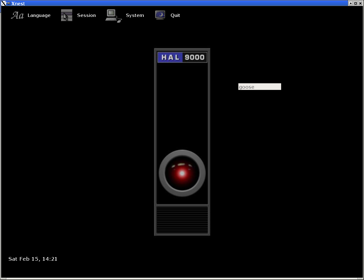 HAL 9000 GDM Theme - KDE Store