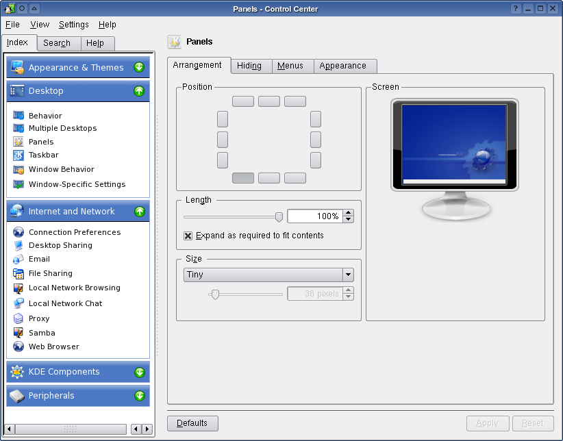 KDE Control Center Ideas - KDE Store