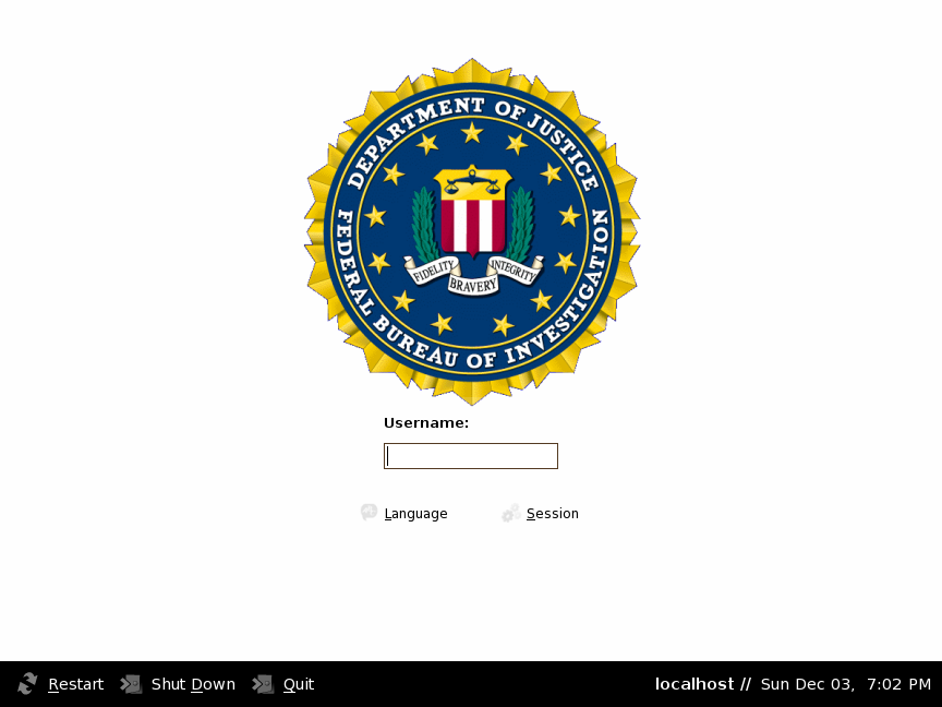 Fbi Logon Screen For Windows 7