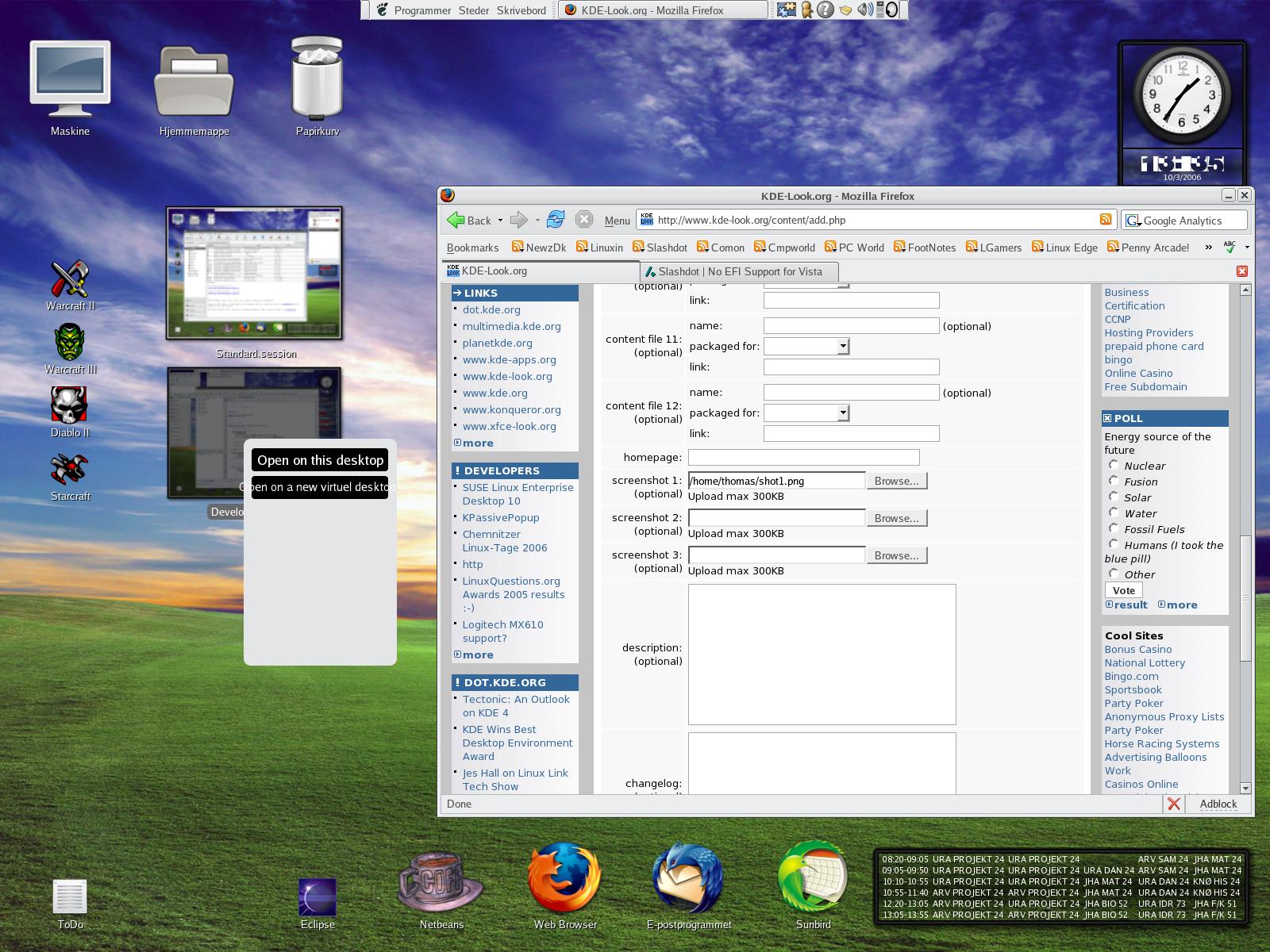 "Save session as a file!" - KDE Store