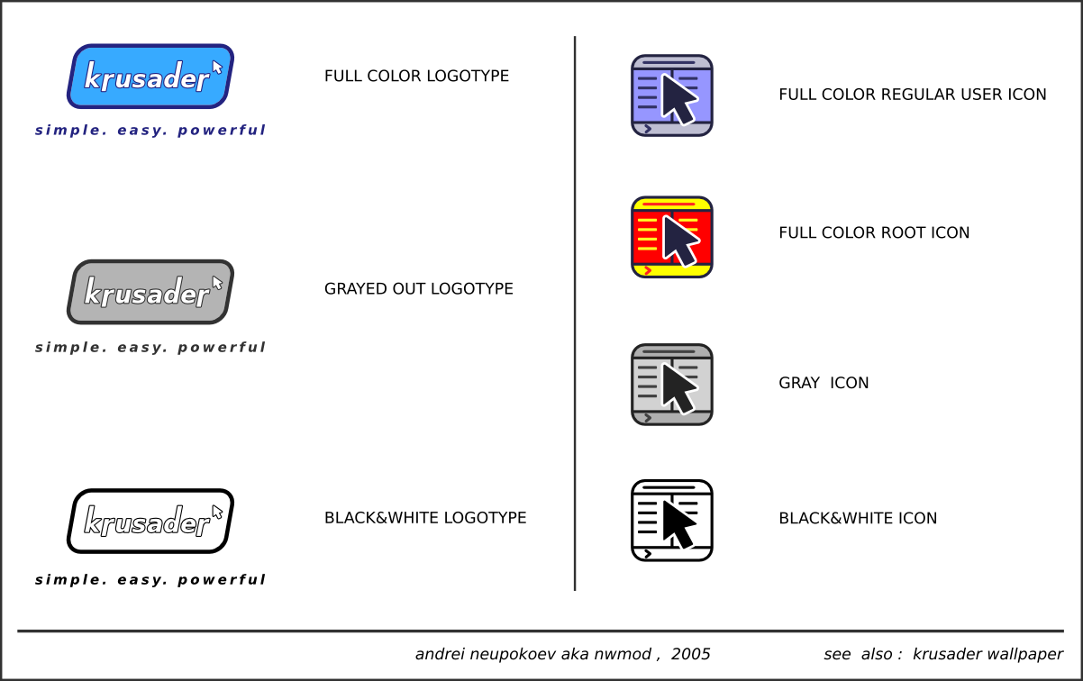 Krusader Logo, Icon and Wallpaper - KDE Store