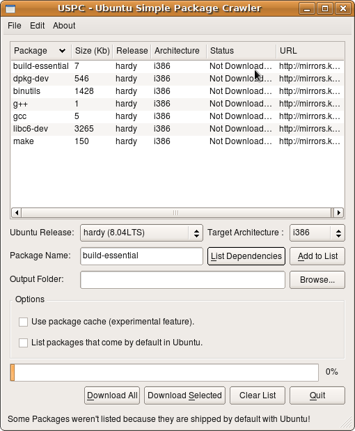 uspc - Ubuntu Simple Package Crawler - KDE Store