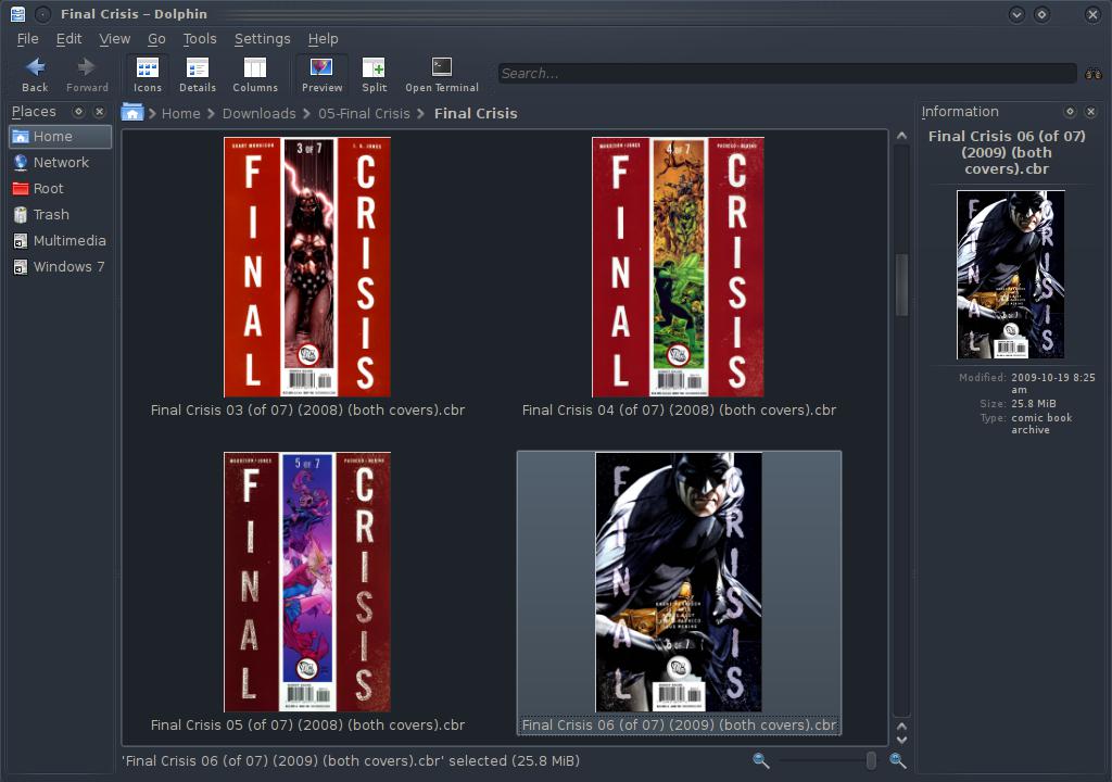 ComicBook Thumbnail Plugin - KDE Store