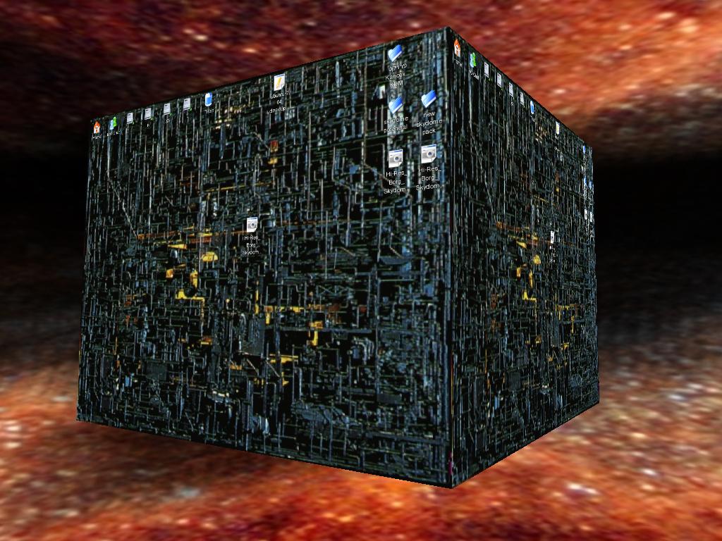 Borg Cube Wallpaper