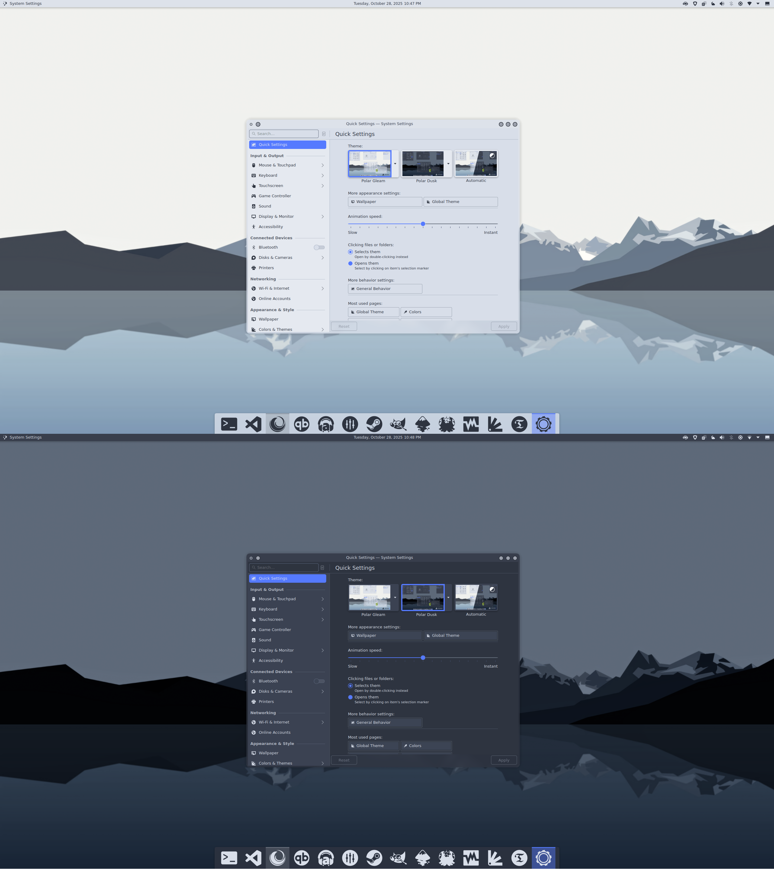 Polar Gleam Plasma 6 Global Theme - KDE Store