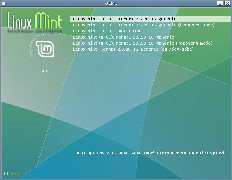 GFXBoot Linux Mint message.mint1 - KDE Store