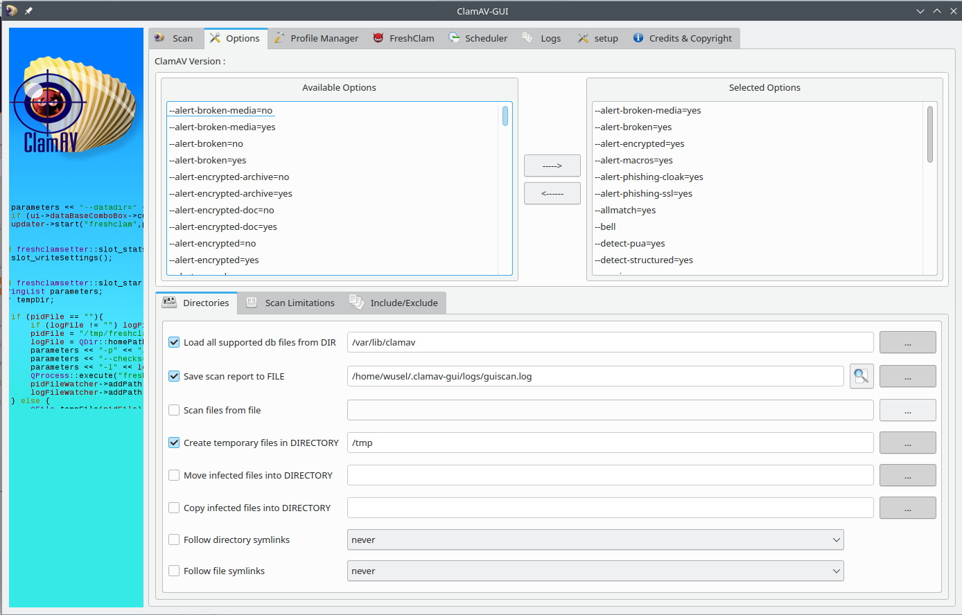 ClamAV-GUI - KDE Store