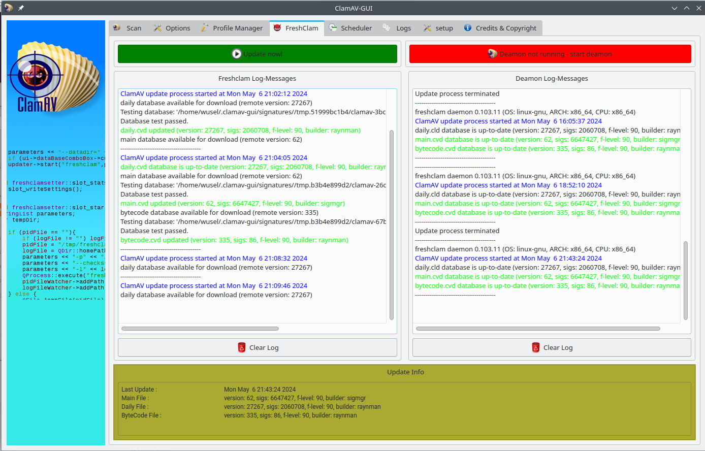 ClamAV-GUI - KDE Store