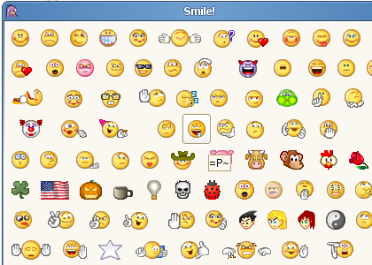 Yahoo Messenger Emoticons Codes