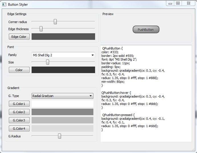 Button Styler - KDE Store