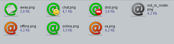 MRIM status icons (Gajim or others) - KDE Store