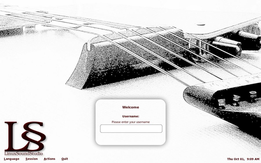 Linux Sound Studio GDM Theme - KDE Store