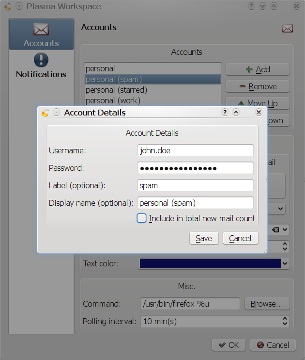 gmail-plasmoid - KDE Store