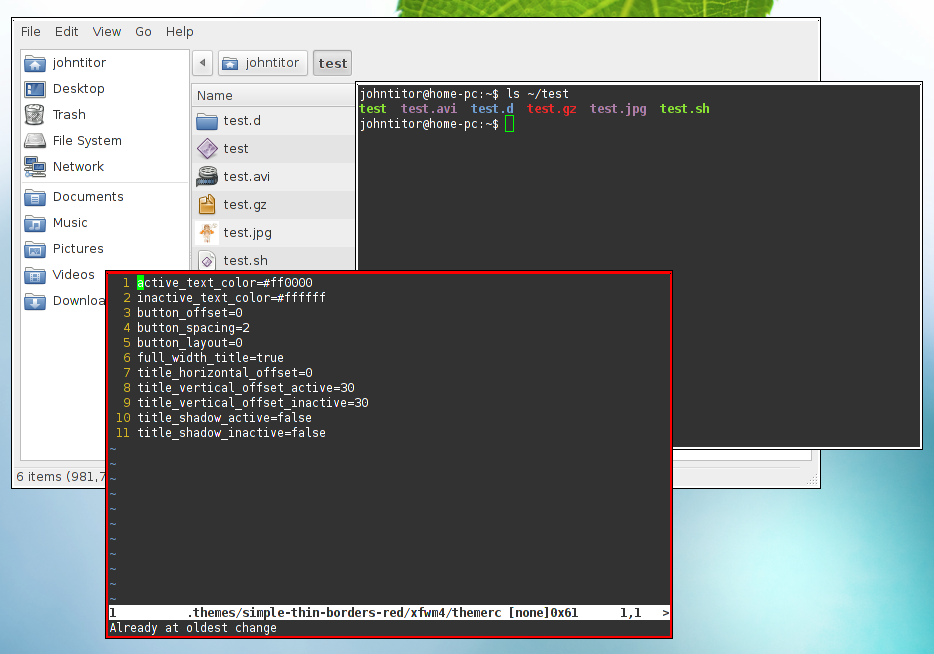 xfwm4 Simple Thin Borders - KDE Store