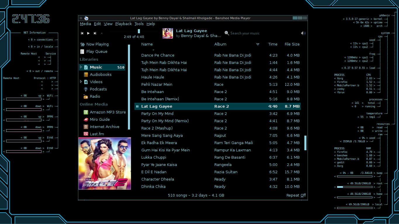 Futuristic Conky Terminus - KDE Store