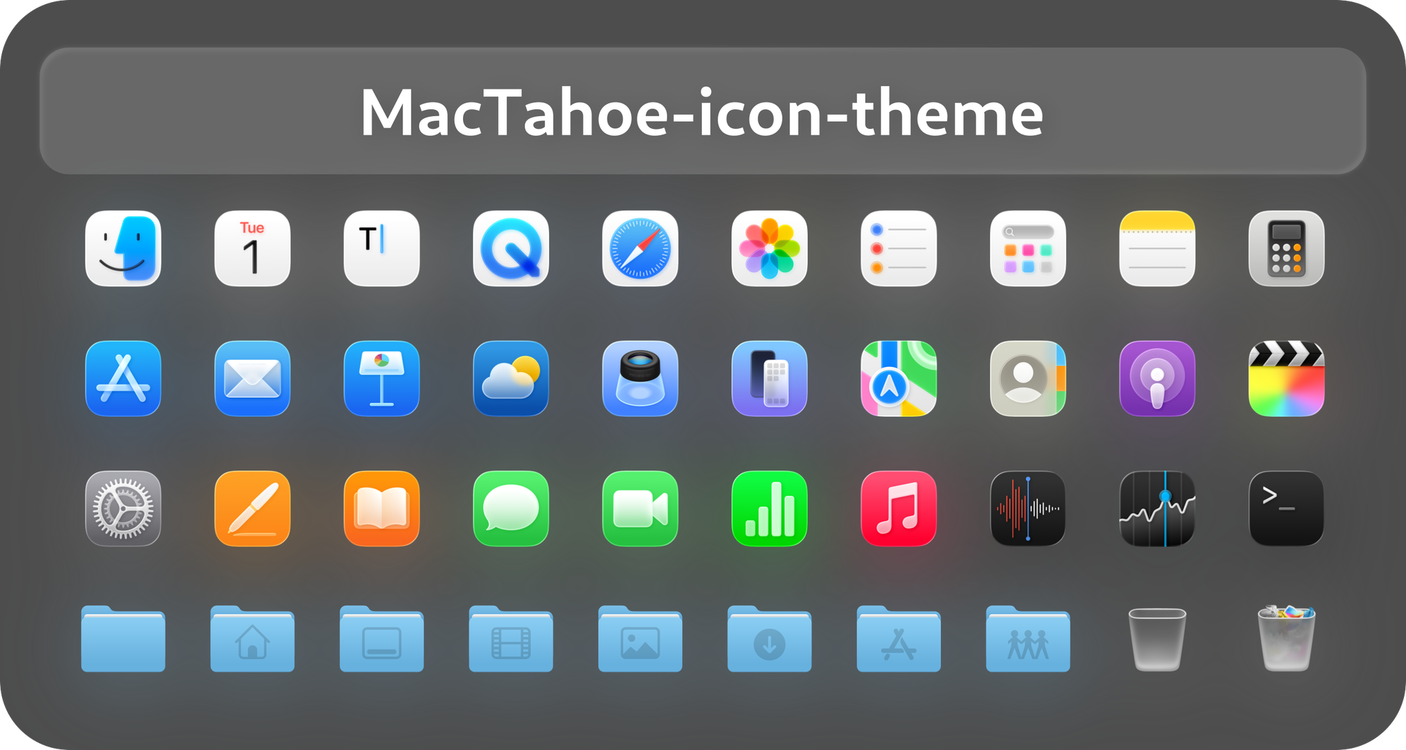 MacTahoe-icon-theme - KDE Store