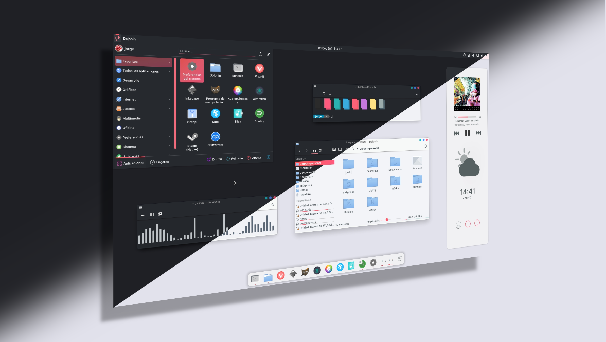 Moe Dark Look-and-Feel - KDE Store