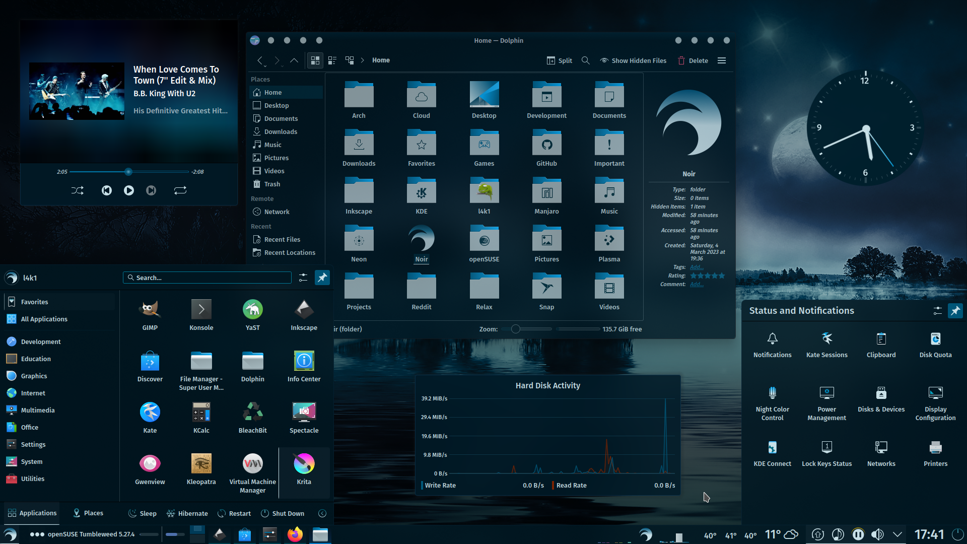 Breeze-Noir-Dark Plasma Theme - KDE Store