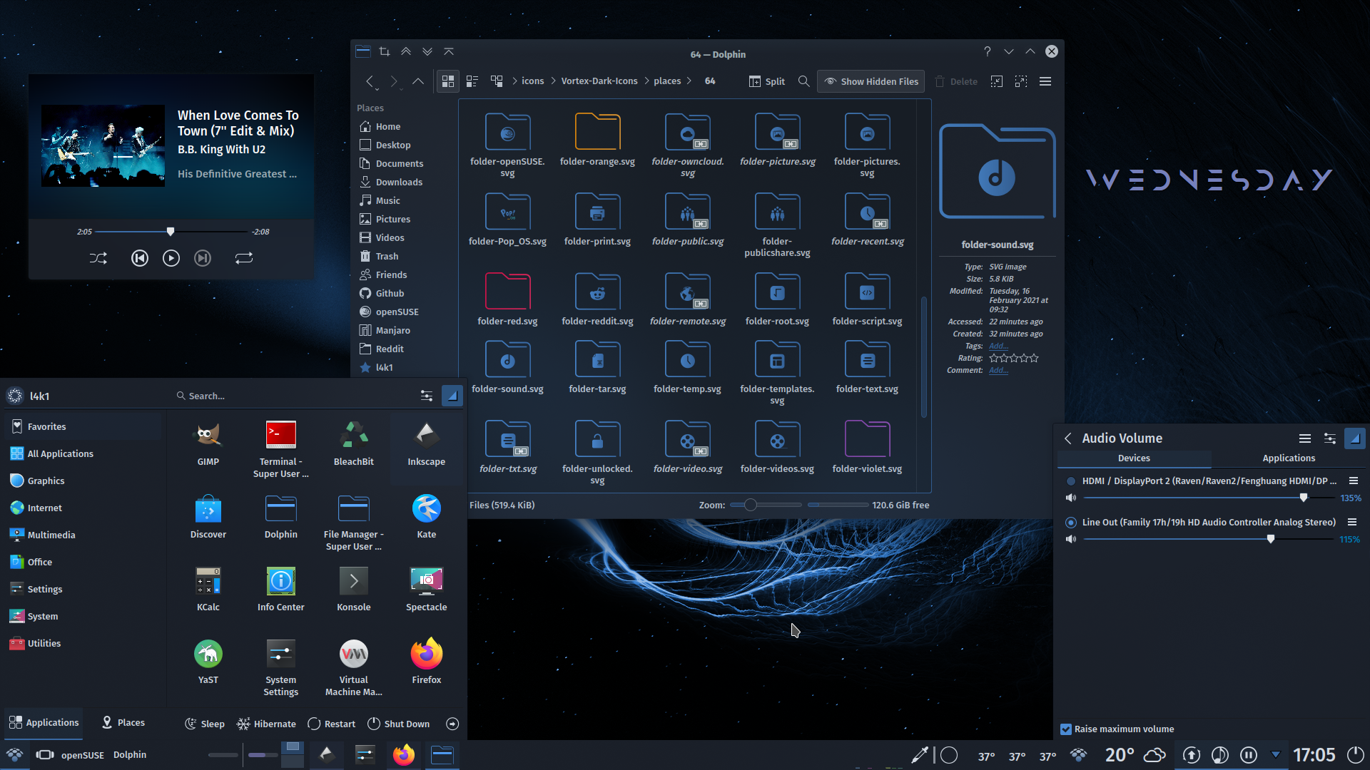 Vortex-Dark-Icons - KDE Store