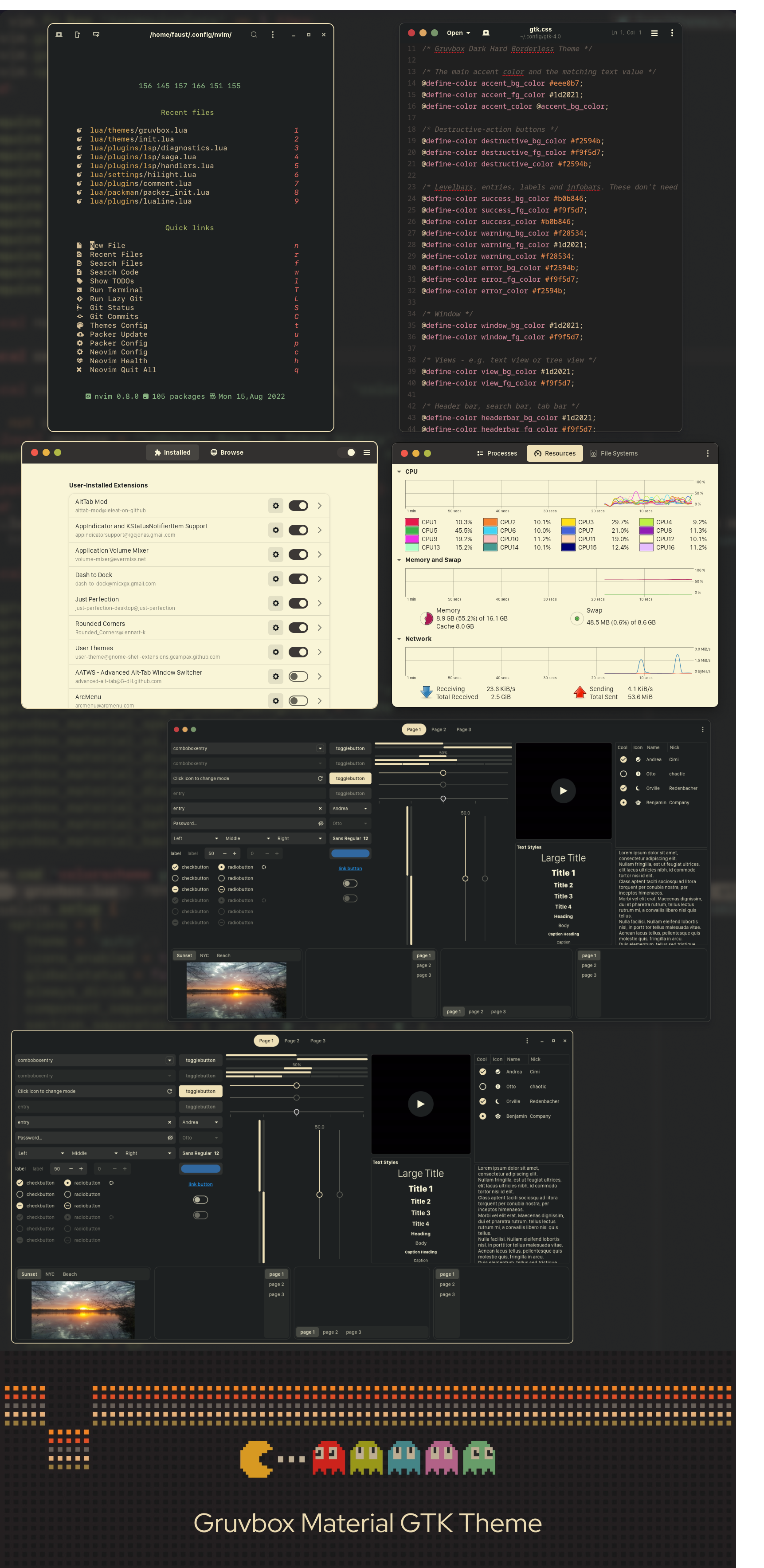 Gruvbox GTK Theme - KDE Store