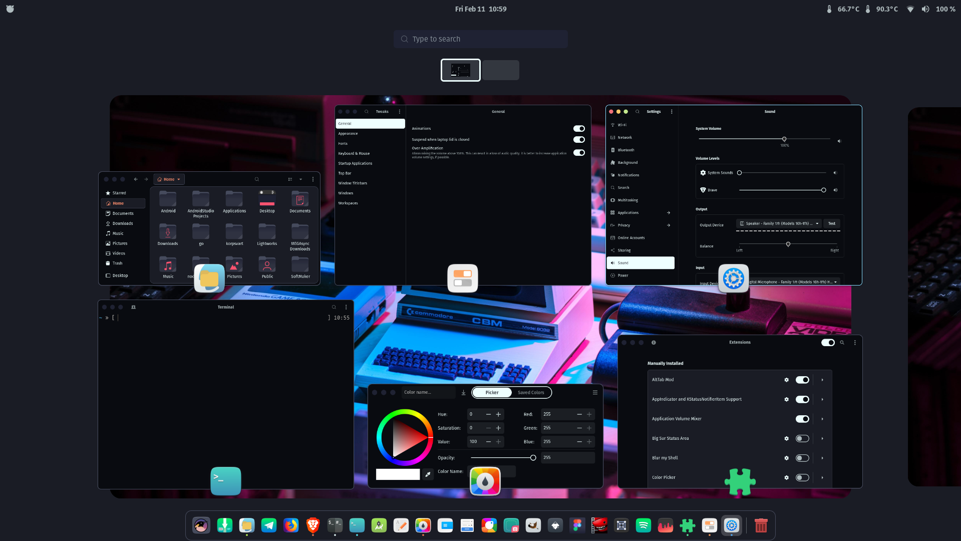 Material Gnome Shell Theme - KDE Store