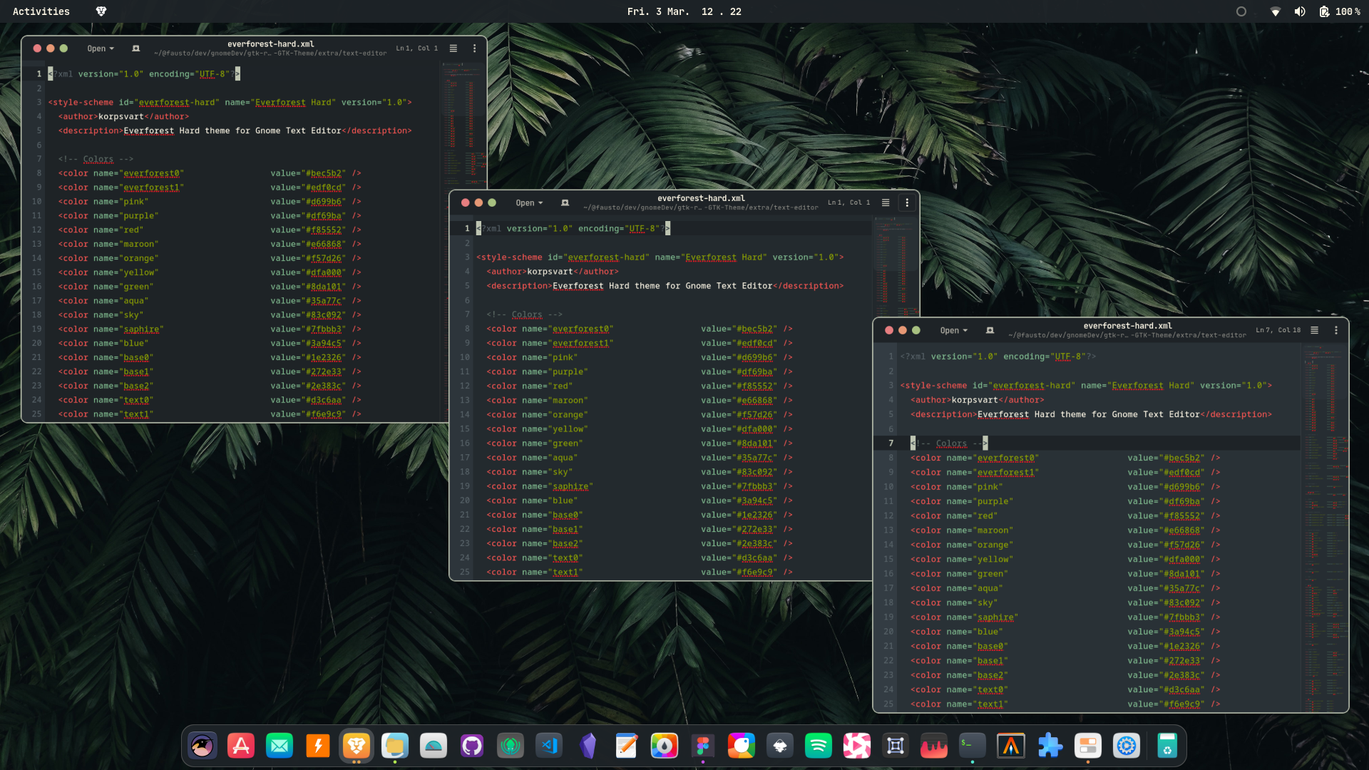 Everforest Theme For Gnome Text Editor Gnome look