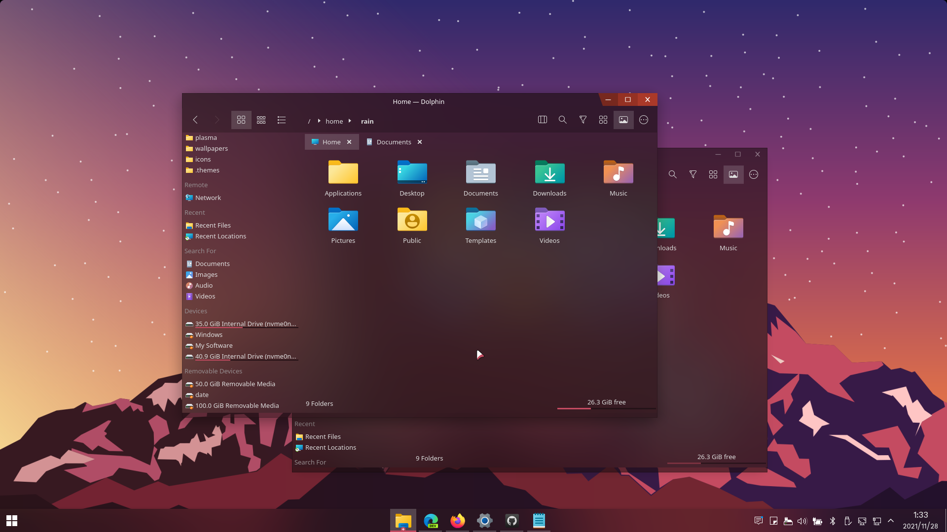 ArcDusk-dark Global Theme - KDE Store