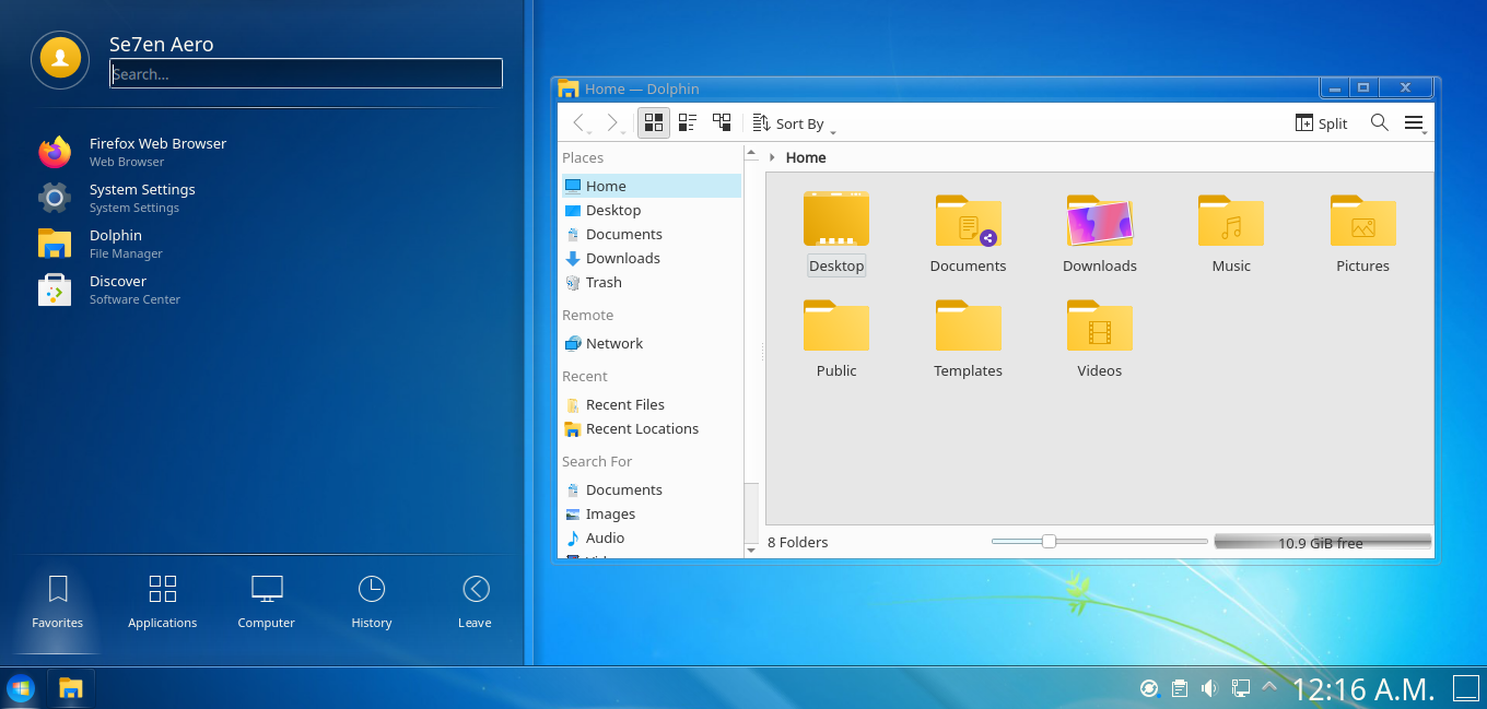 Se7en Aero - KDE Store