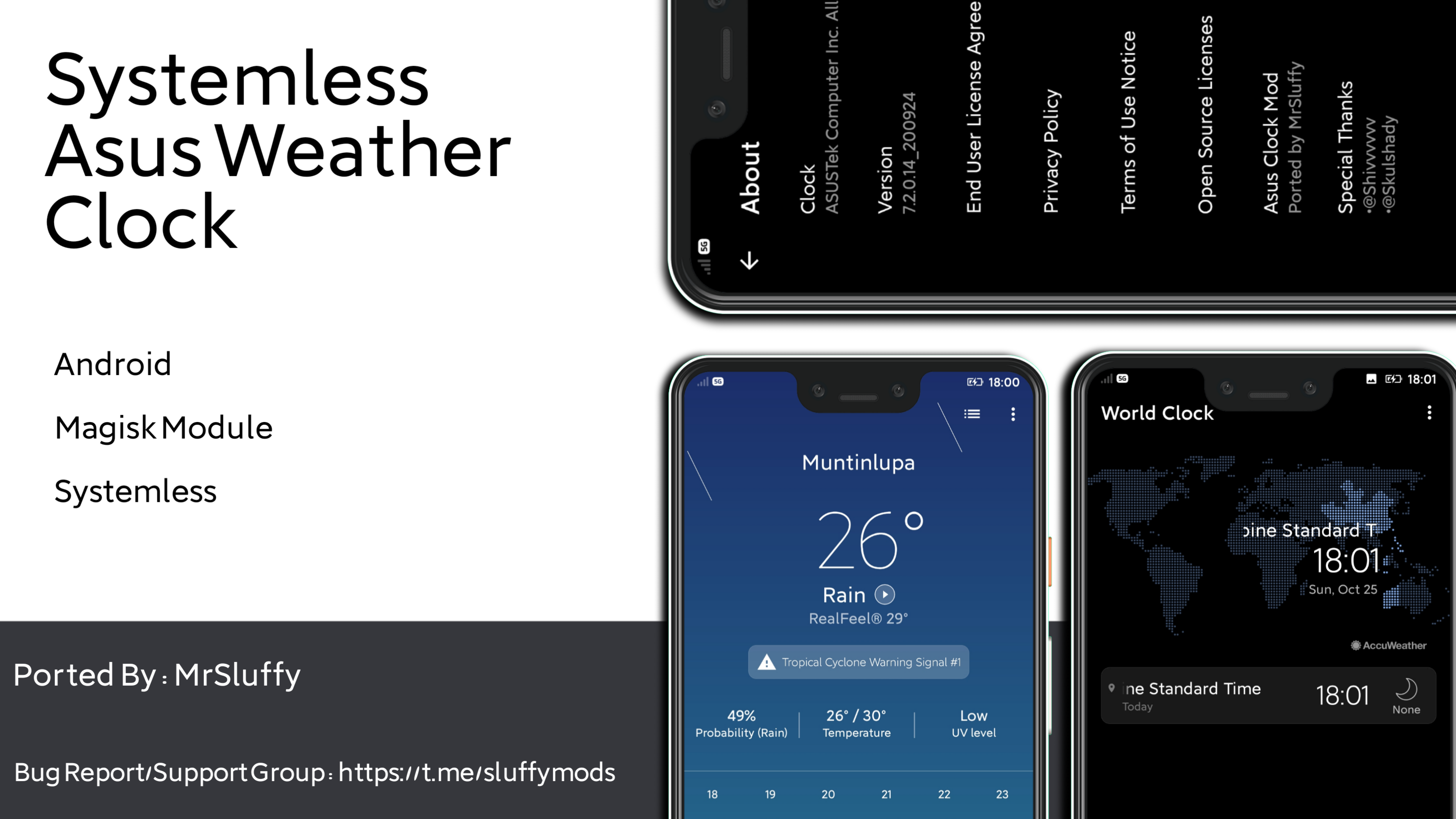 Systemless Asus Weather Clock - KDE Store